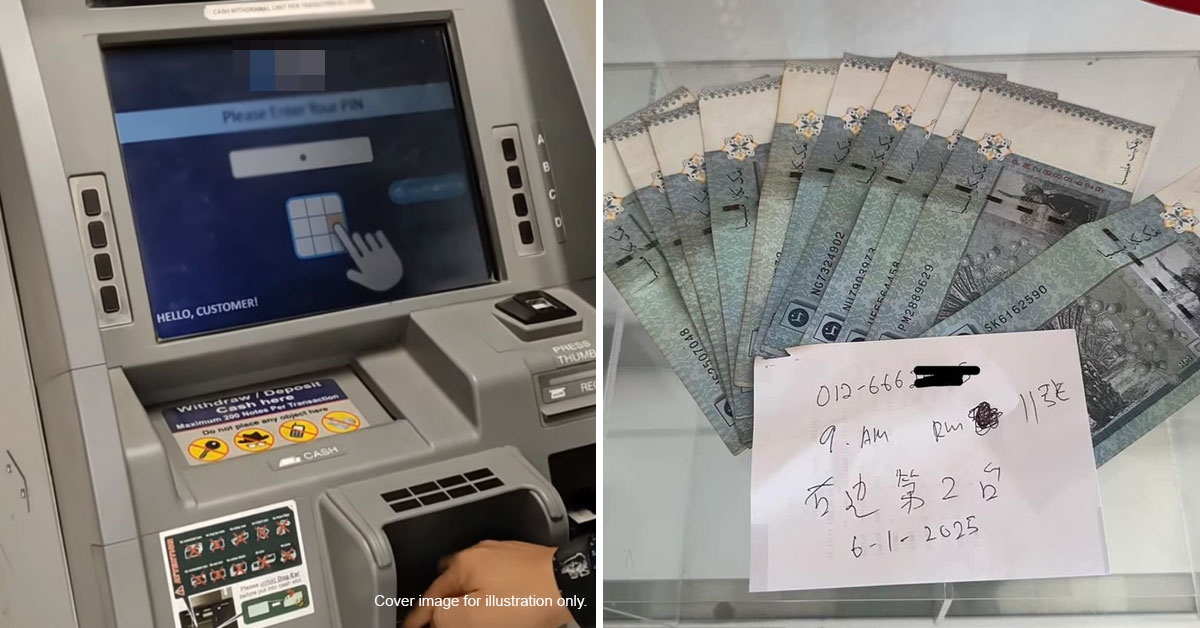 Left RM550 At A Cash Deposit Machine? Come Claim It Back From The Bank