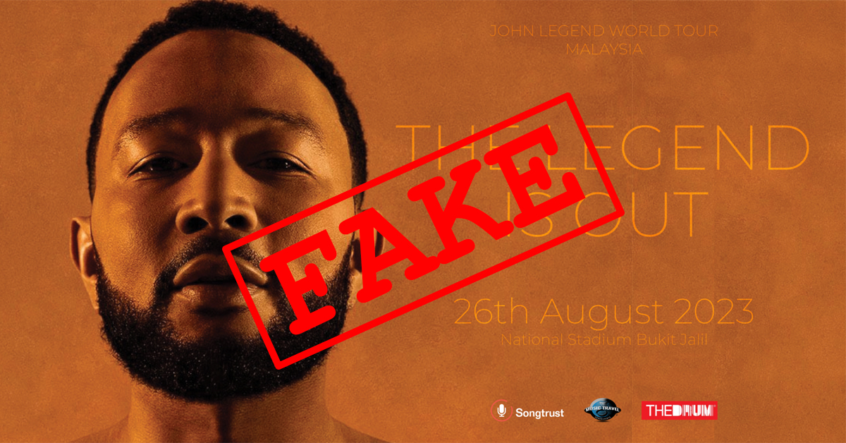 Don’t Fall For Scam Concert Ads: John Legend Is Also Not Coming To KL