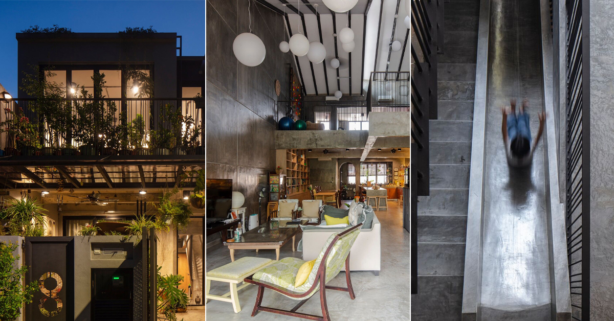 Check Out This Stunning Industrial Home In TTDI With An Indoor Slide