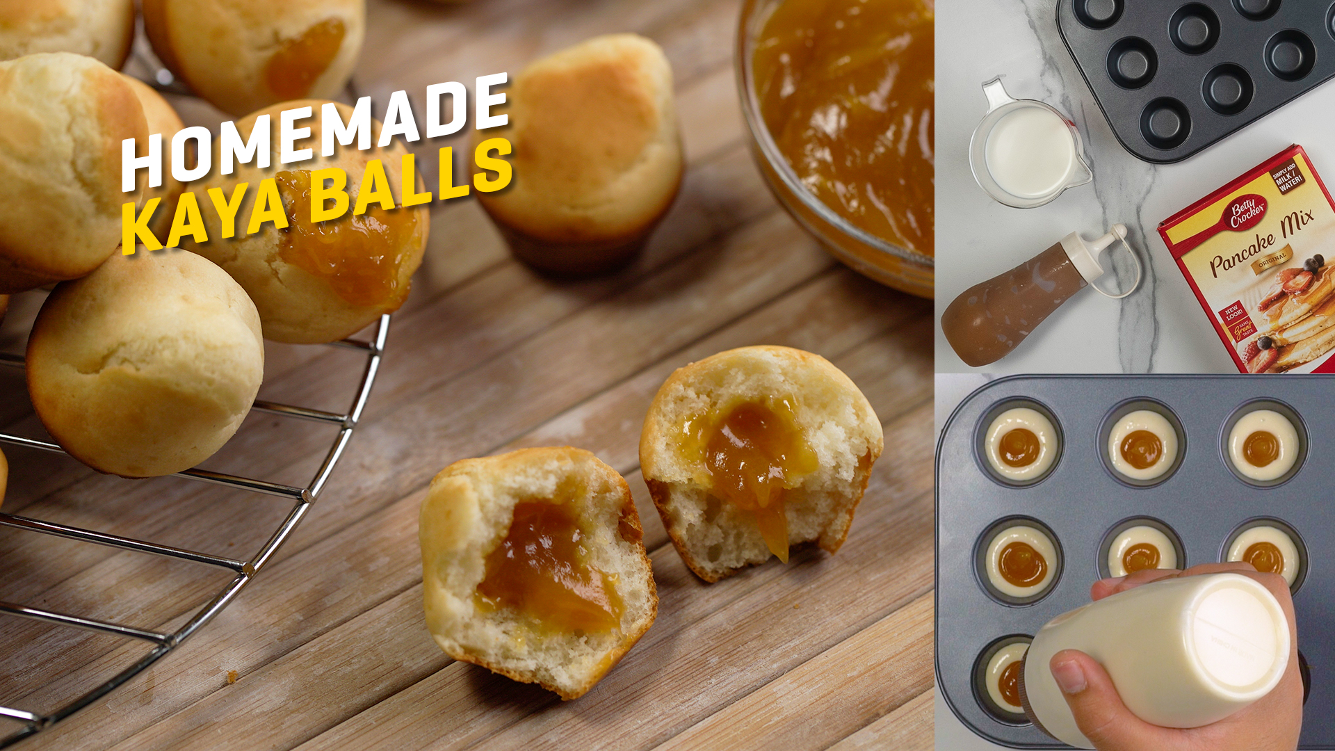 Hasilkan Kaya Balls ‘Homemade’ Dengan Menggunakan ‘Pancake Mix’, Susu ...