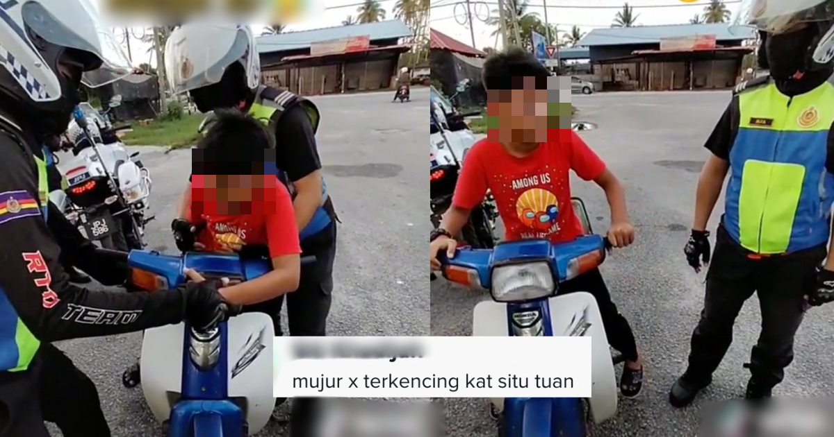 Tak Mahu Bergerak Dari Motor, Budak Ini Terkedu Sebab Kena Tahan Dengan ...