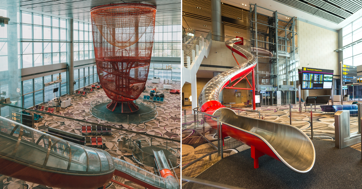 There’s A Slide In Changi Airport That Brings You To Your Boarding Gate
