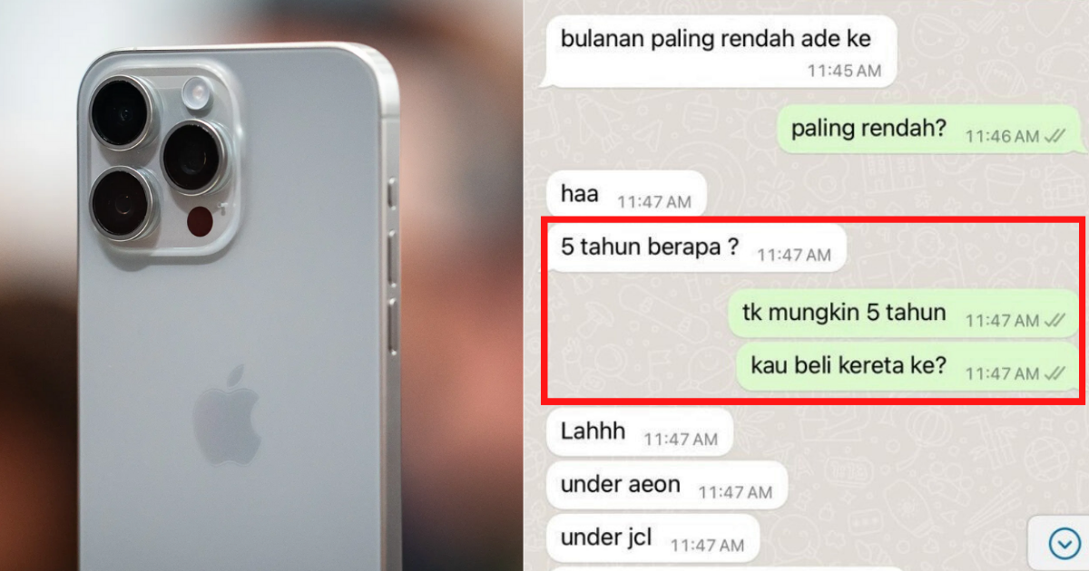 Pelanggan Gaji RM2K Luah Hasrat Mahu Beli iPhone 15 Pro Max Dengan ...