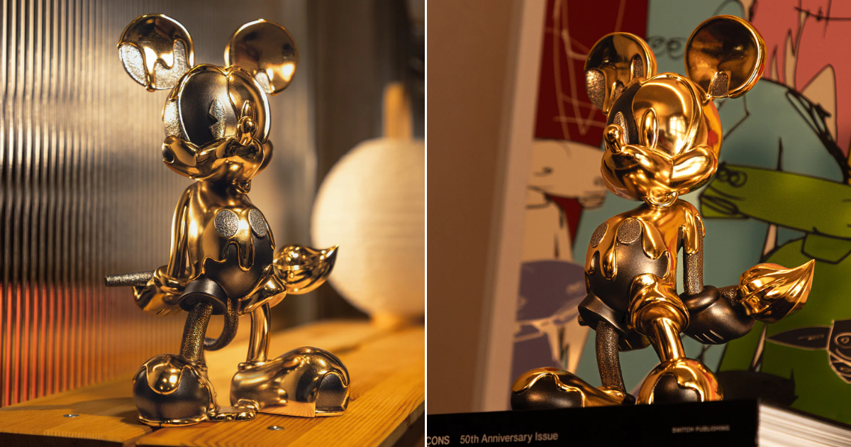 This Rare Mickey Mouse Figure Is Made Out Of 24K Gold & Pewter — And It ...