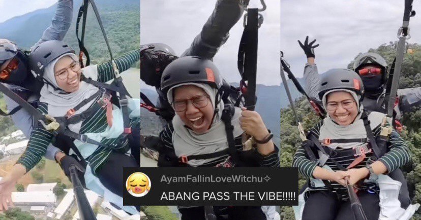 Menjerit Sebab Kecewa Dengan Lelaki Masa Naik Paragliding, Abang Pilot ...