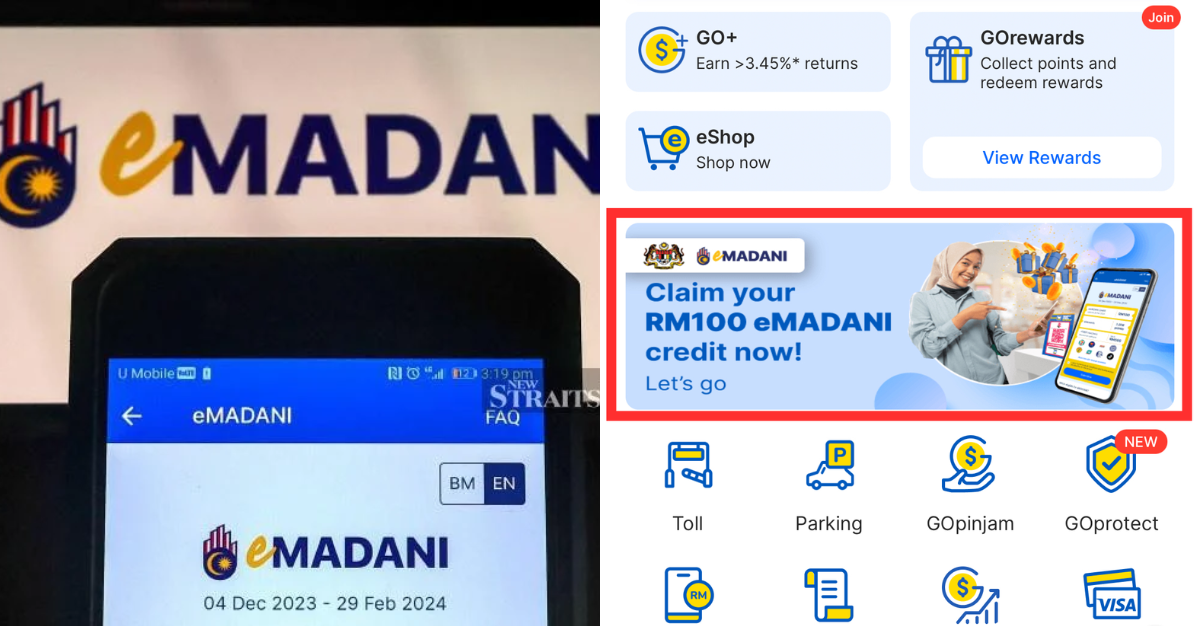 Here’s How To Claim RM100 eMADANI Through Touch ‘N Go E-Wallet