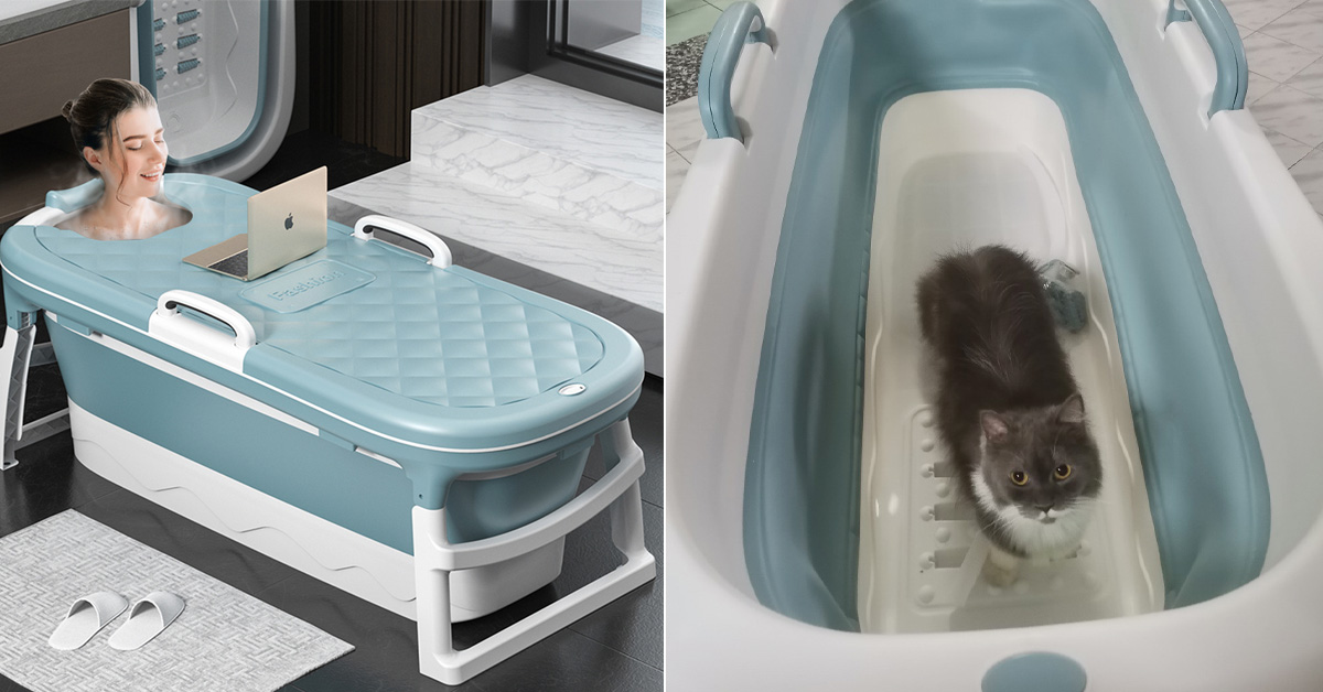 You Can Get This Foldable Bathtub Online To Soak Your Stress Away