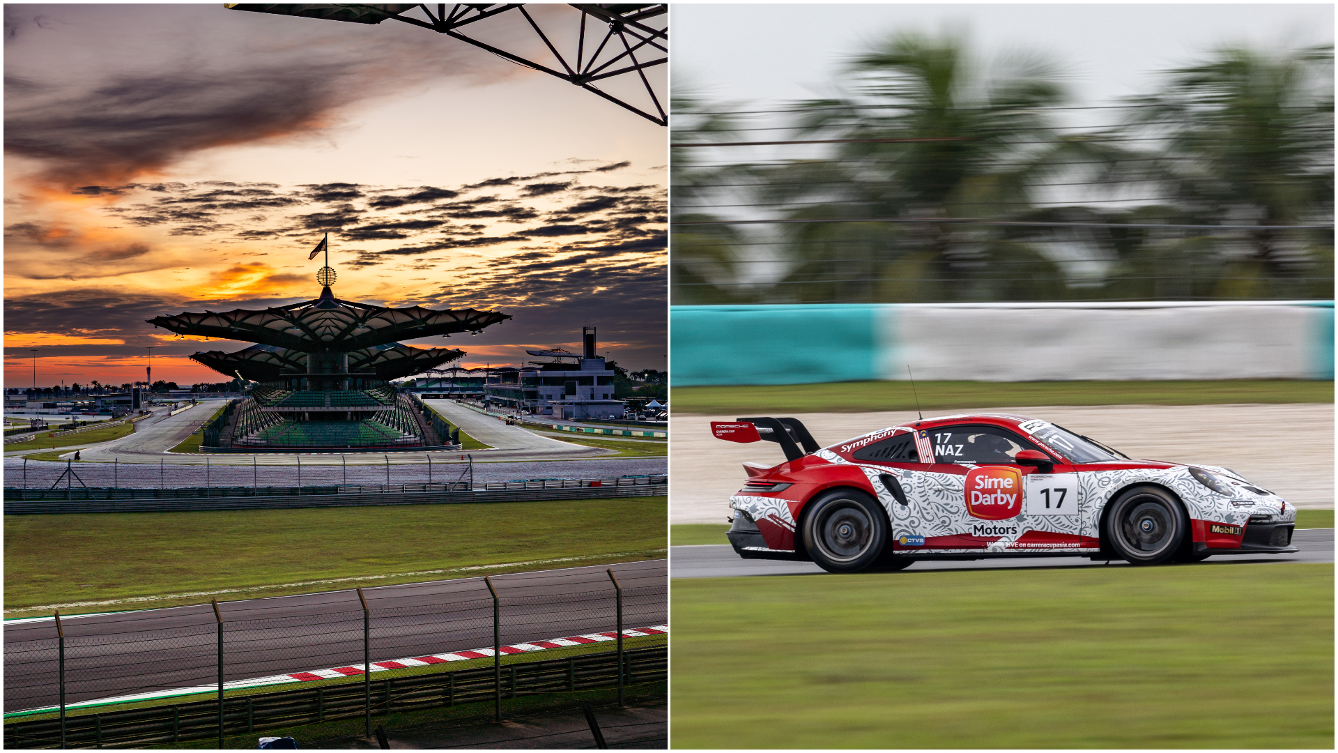 Sepang International Circuit Lights Up With Porsche Cars Both In Real ...