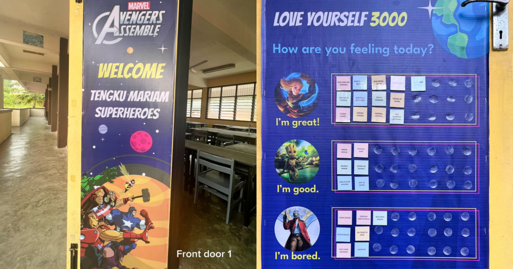 M’sian Teachers Win Praise For Giving Classroom A Marvel Makeover To ...