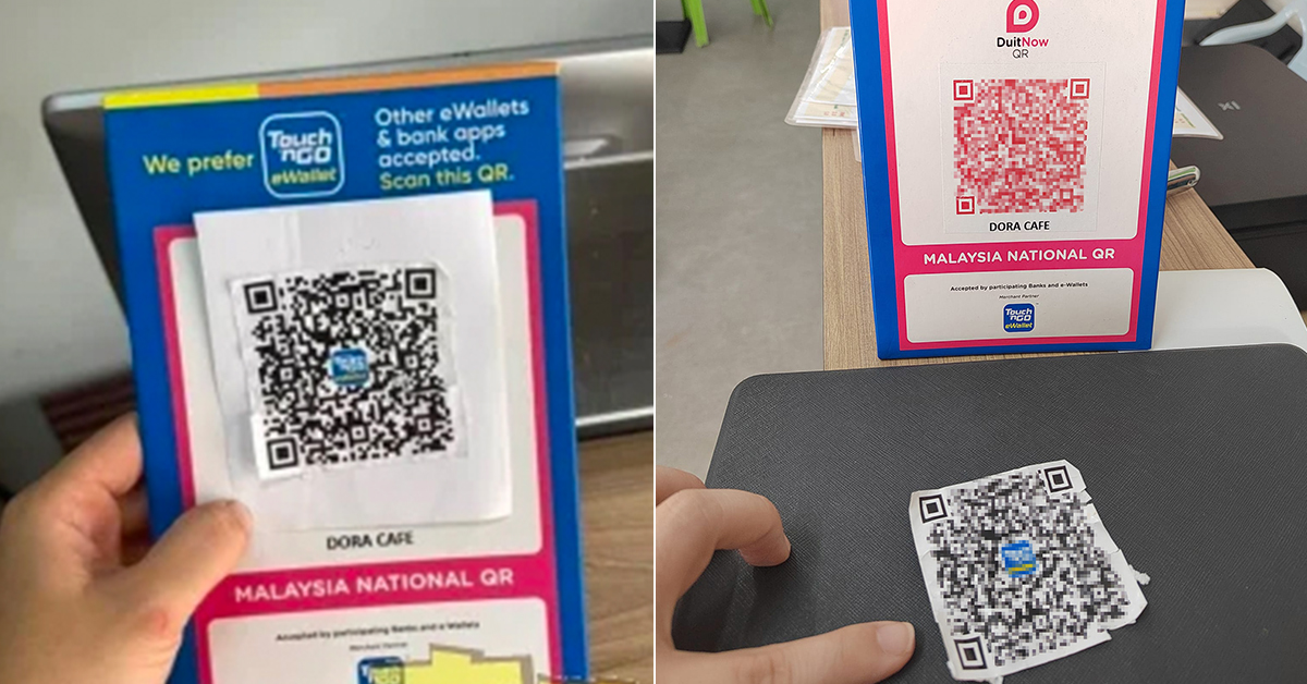 Seremban Café Owner Finds Her Merchant QR Code Replaced With Someone’s ...