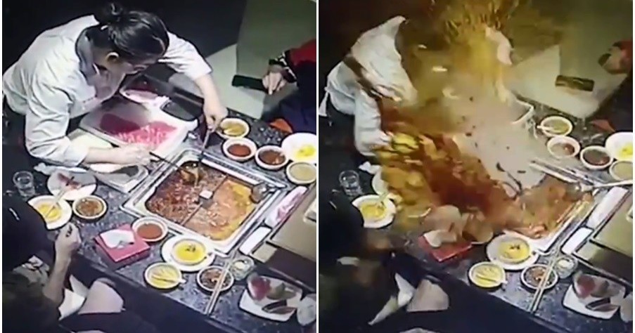 Video Shows A Hot Pot Exploding In Waitress’ Face After Customer ...