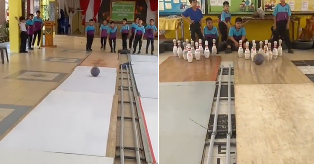 Kedah Teacher Sets Up Makeshift Bowling Alleys For Students To Play ...