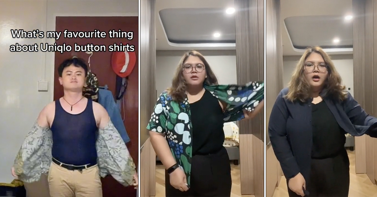 People Are Discovering A Quick Way Of Taking Off UNIQLO Button-Down Shirts