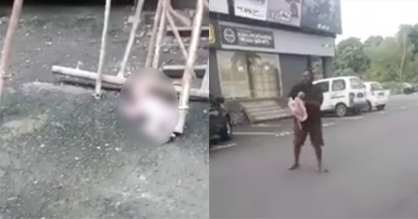 A Newborn Baby Survived After Falling From The Second Floor Of A Building