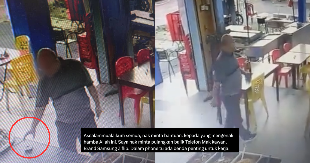 [VIDEO] Tertinggal Telefon Atas Meja, Pemuda Gesa Pak Cik Yang Ambil ...