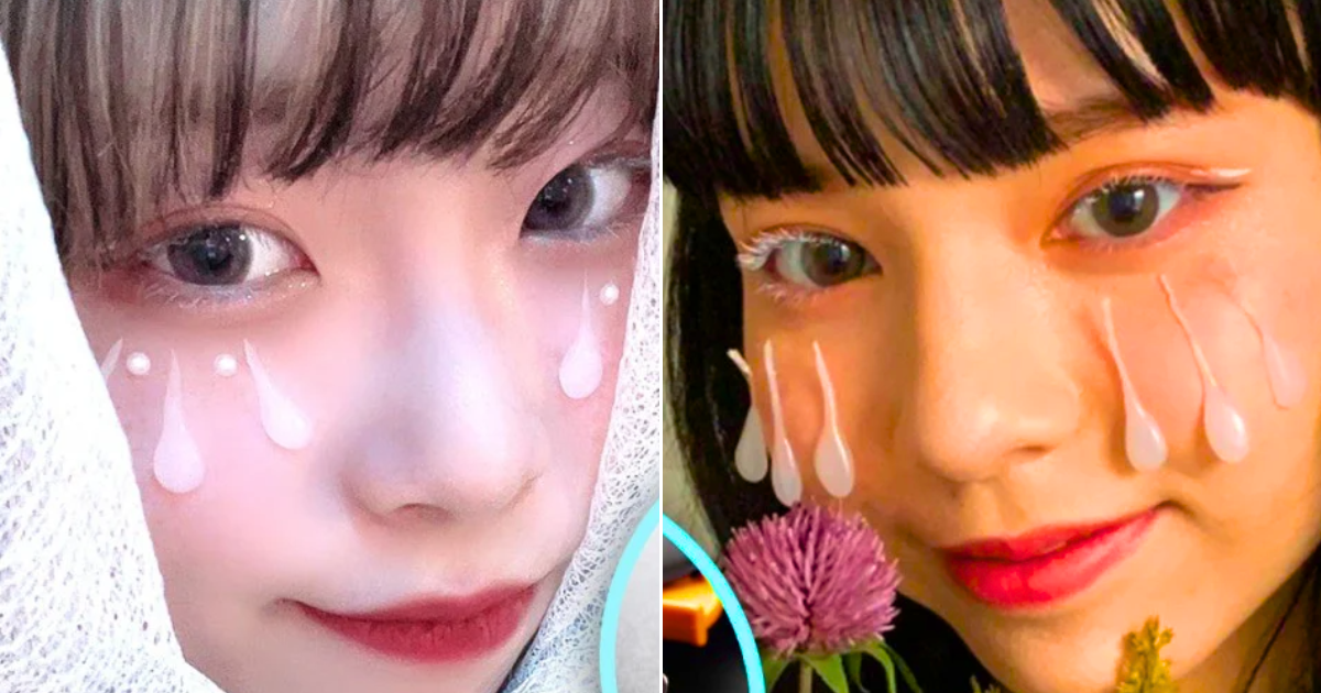 Japan’s Viral ‘3D Teardrop’ Make-Up Trend Using Hot Melt Glue Sparks ...