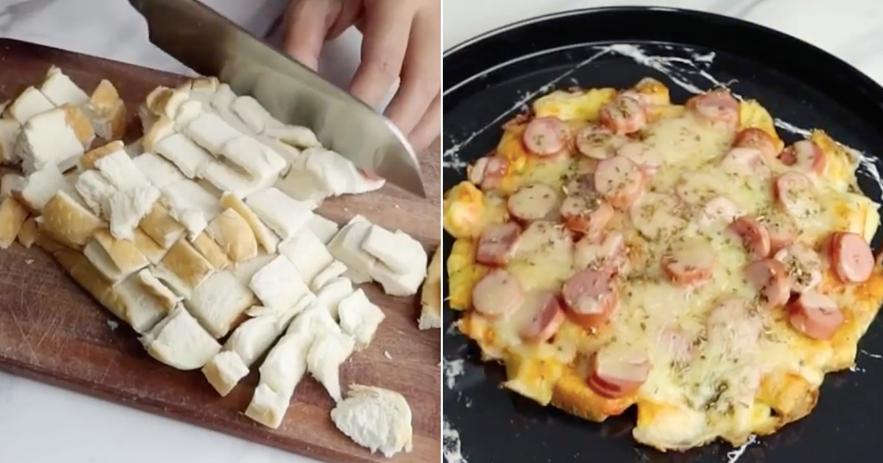 Hasilkan Pizza Budget Tanpa Oven Guna Roti Putih Yang Sedap Di Rumah ...