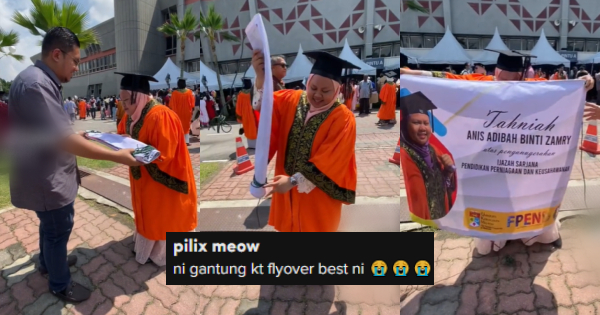 [VIDEO] “Banner Muka Sendiri” – Pelajar Terima Hadiah Konvokesyen Rare ...