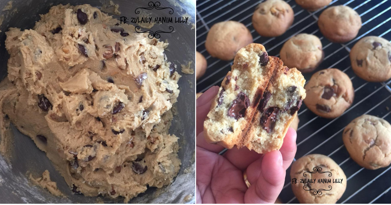 Lebih 1K ‘Shares’, Ini Resepi Chocolate Chip Cookies Yang Crunchy. So ...