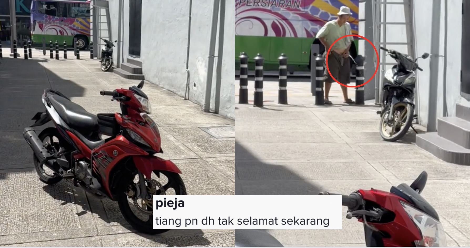 Niat Nak Rakam Motosikal Sendiri Tapi Tindakan Pak Cik Di Belakang Buat ...