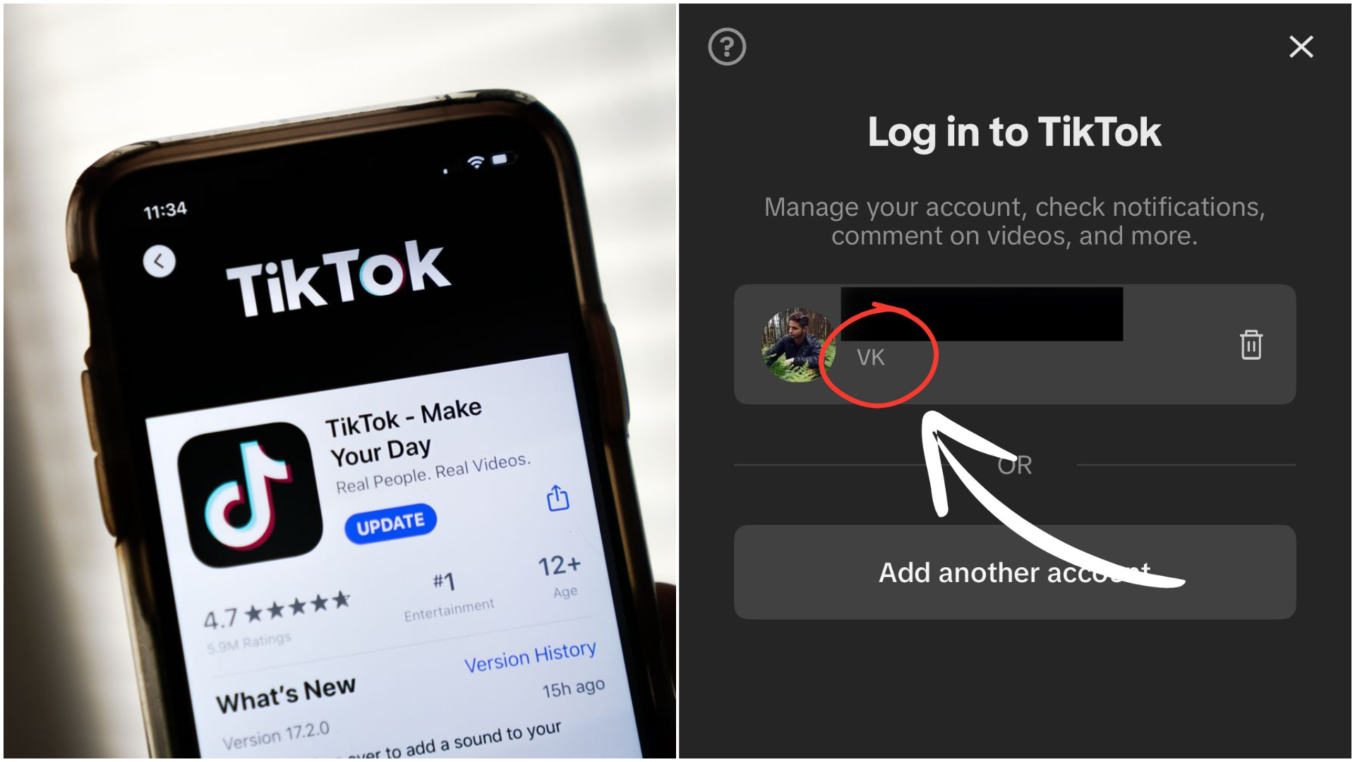 PSA: Do Not Sign In To TikTok With VK