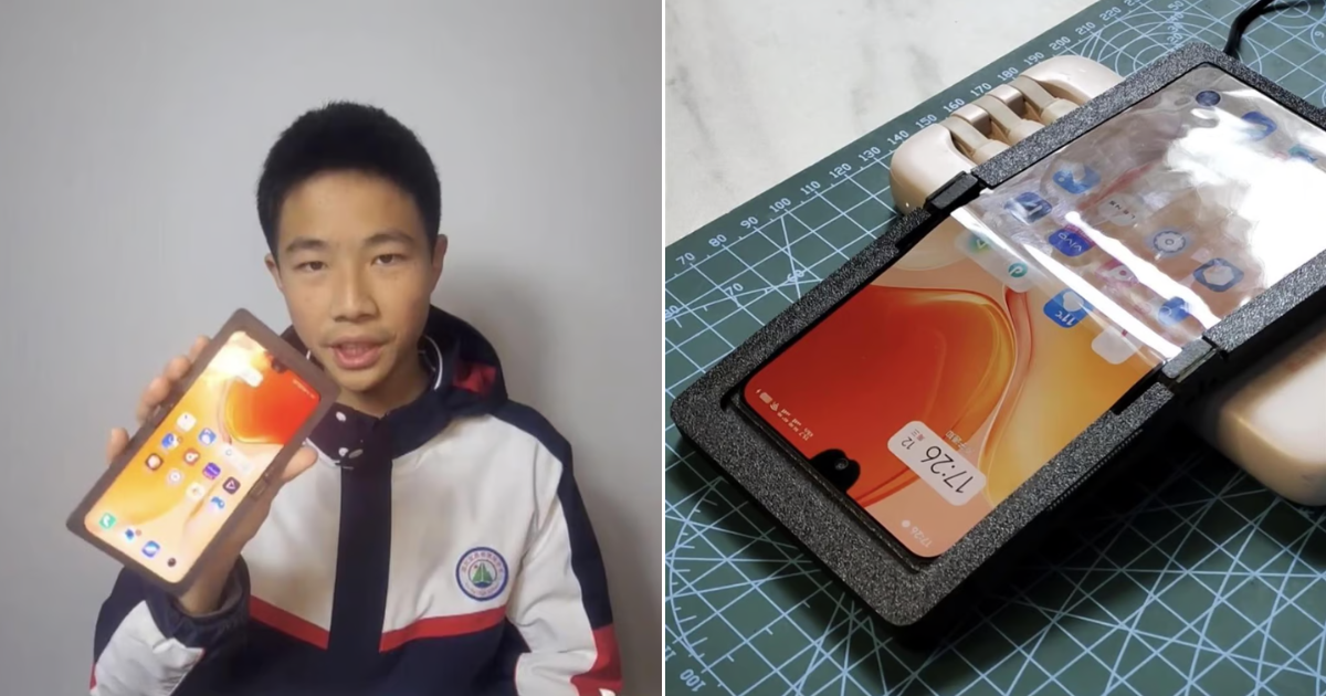 Teenager From China Builds Foldable Phone From Scratch With A RM1,225 ...