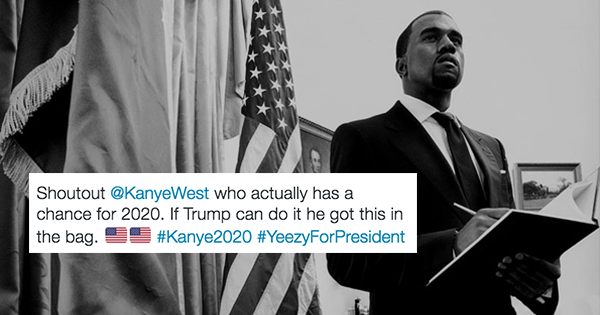 People Really Want Kanye West To Run For US President In 2020
