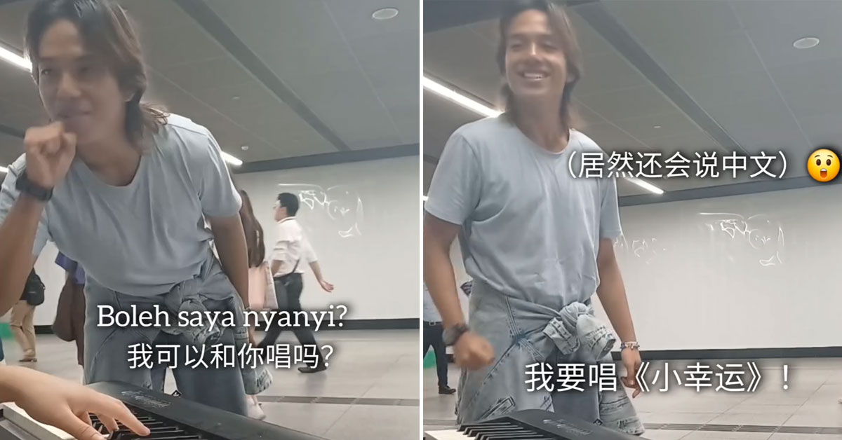Video Of Malay Singer Performing Chinese Song With Piano Busker At MRT ...