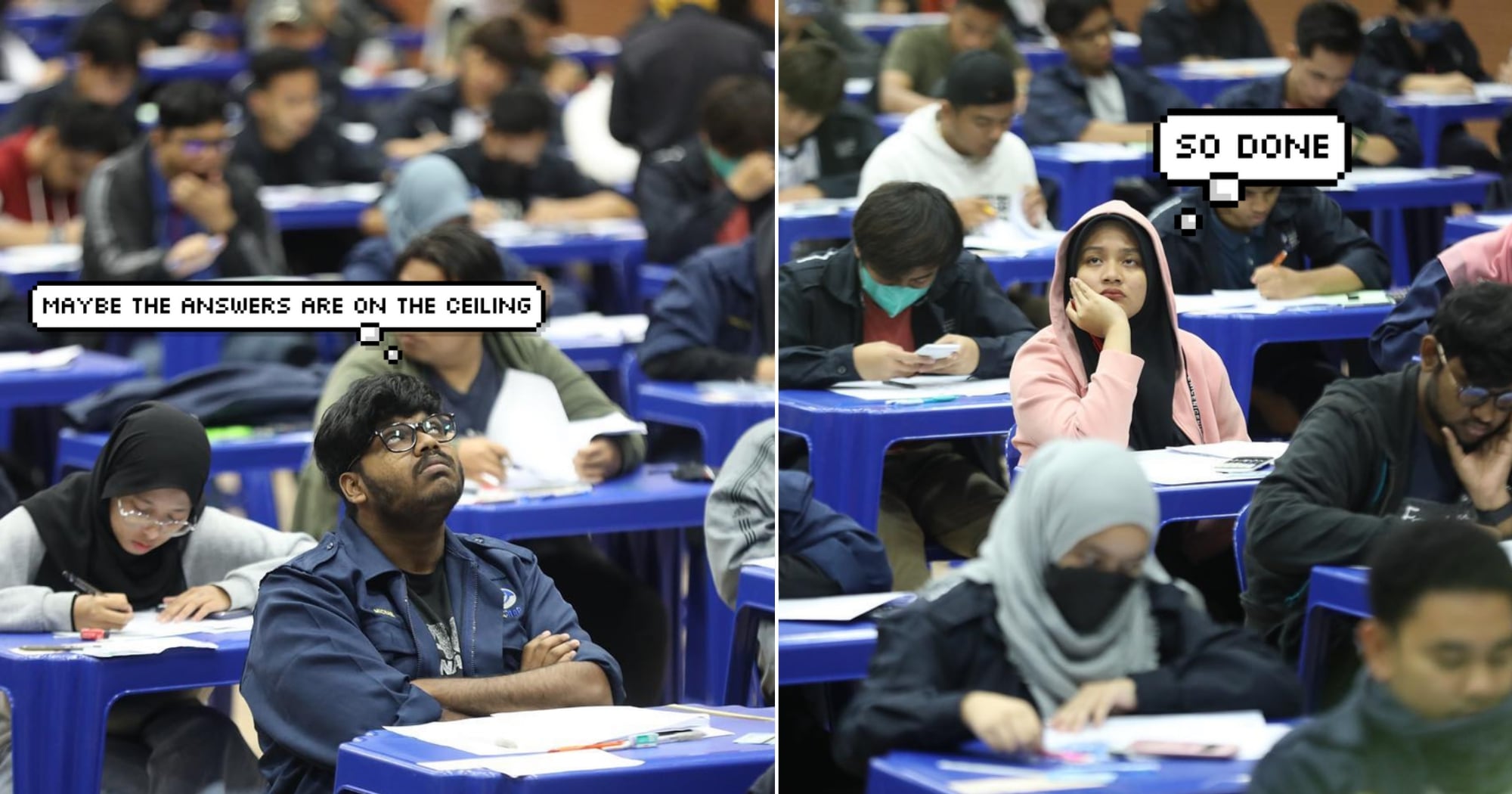 Photos Of Students With Hilarious Facial Expressions While Taking Final ...