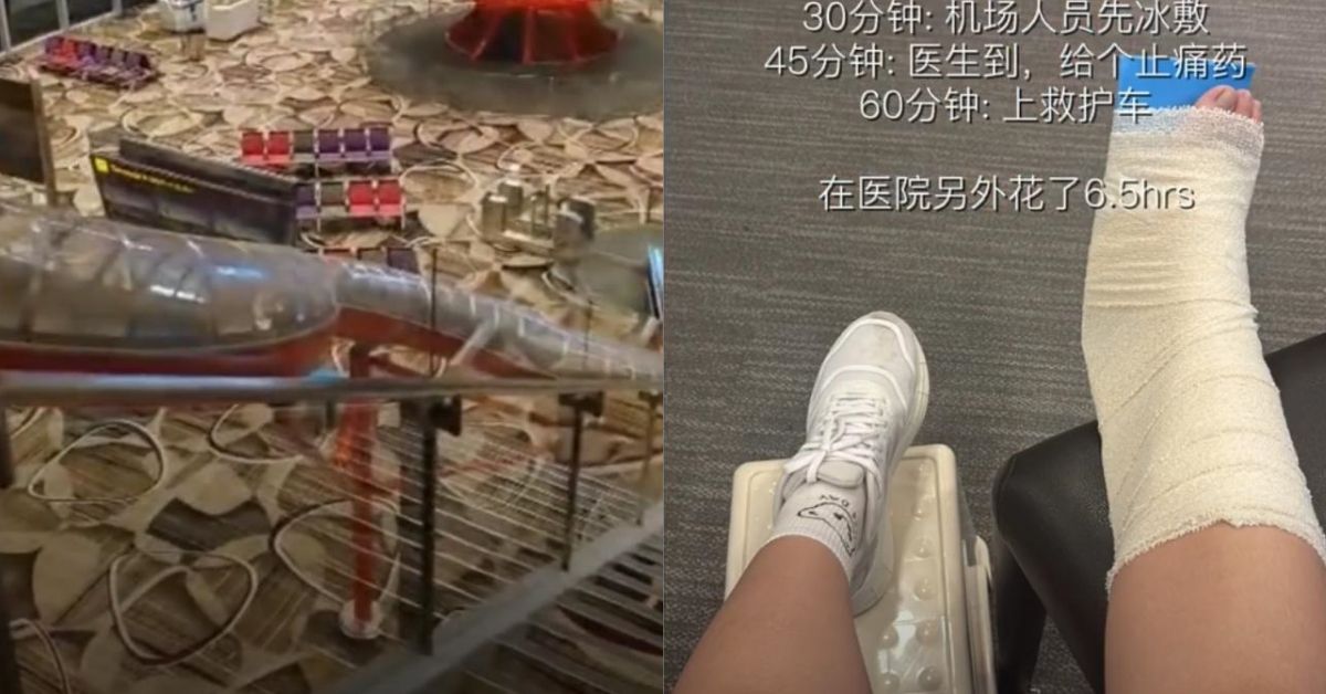 Malaysian Woman Breaks Leg After Going Down Slide At Changi ...