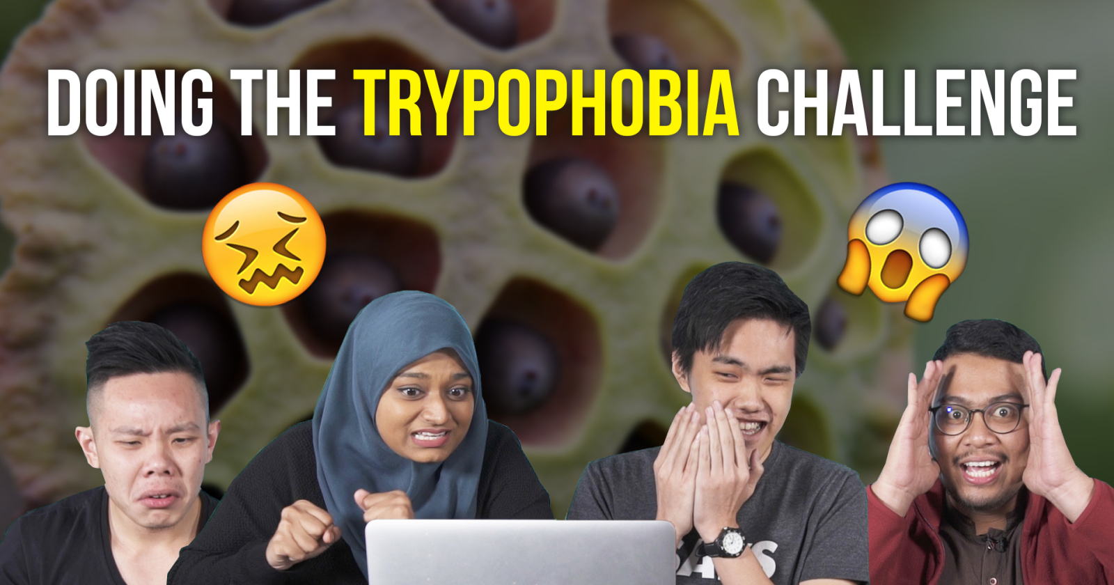 [VIDEO] Trying To Survive The Trypophobia Challenge