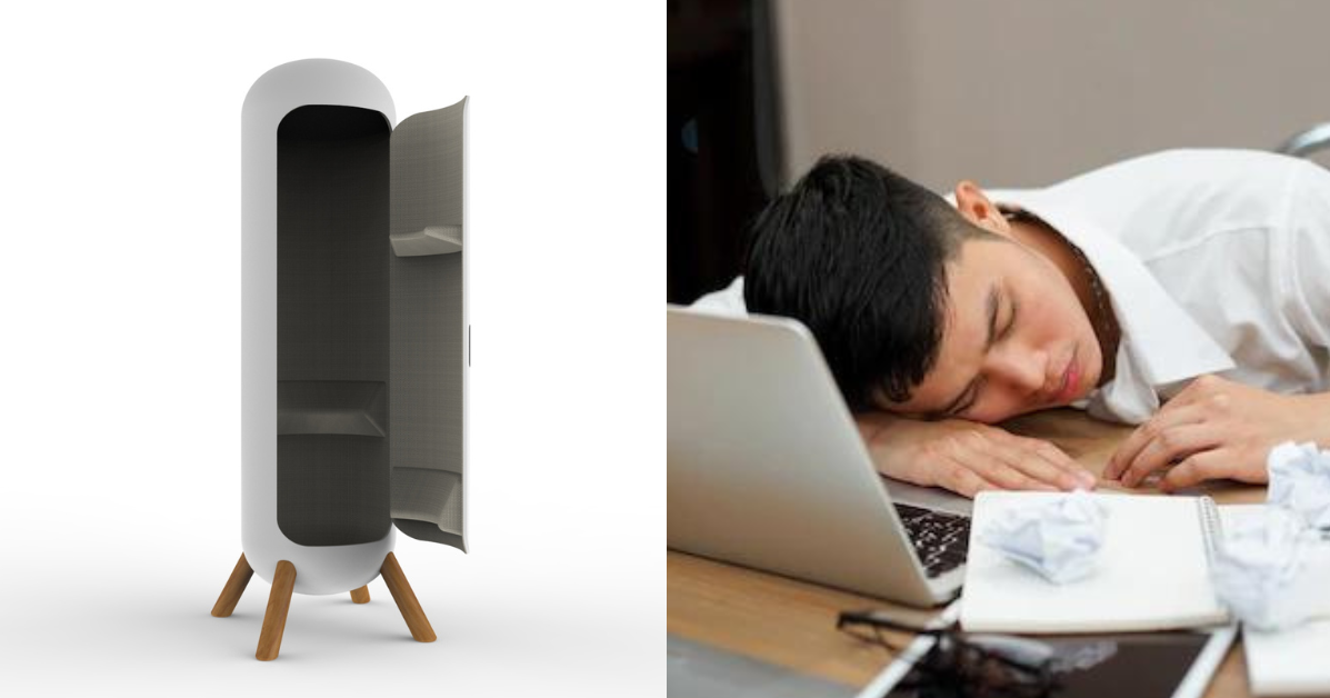 Japanese Company Creates ‘Nap Box’ For Employees To Sleep Upright When ...