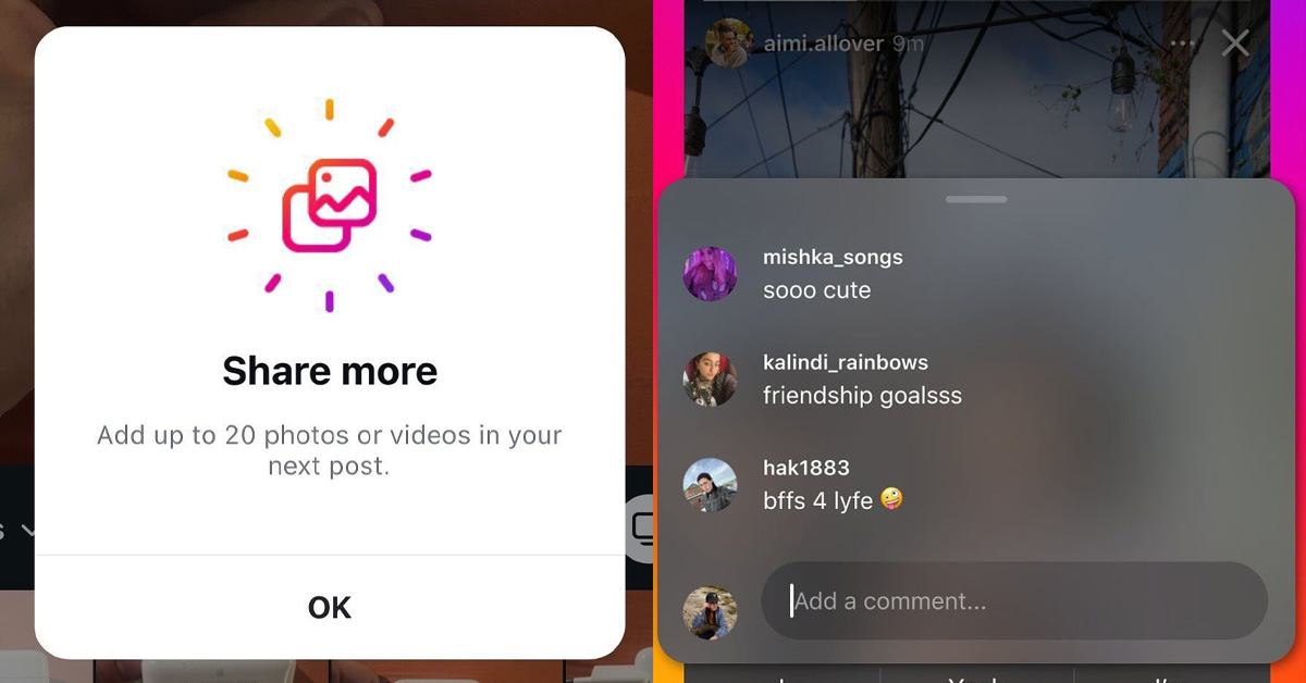 Instagram Rolls Out New Features: 20 Photos Or Videos In A Single Post ...