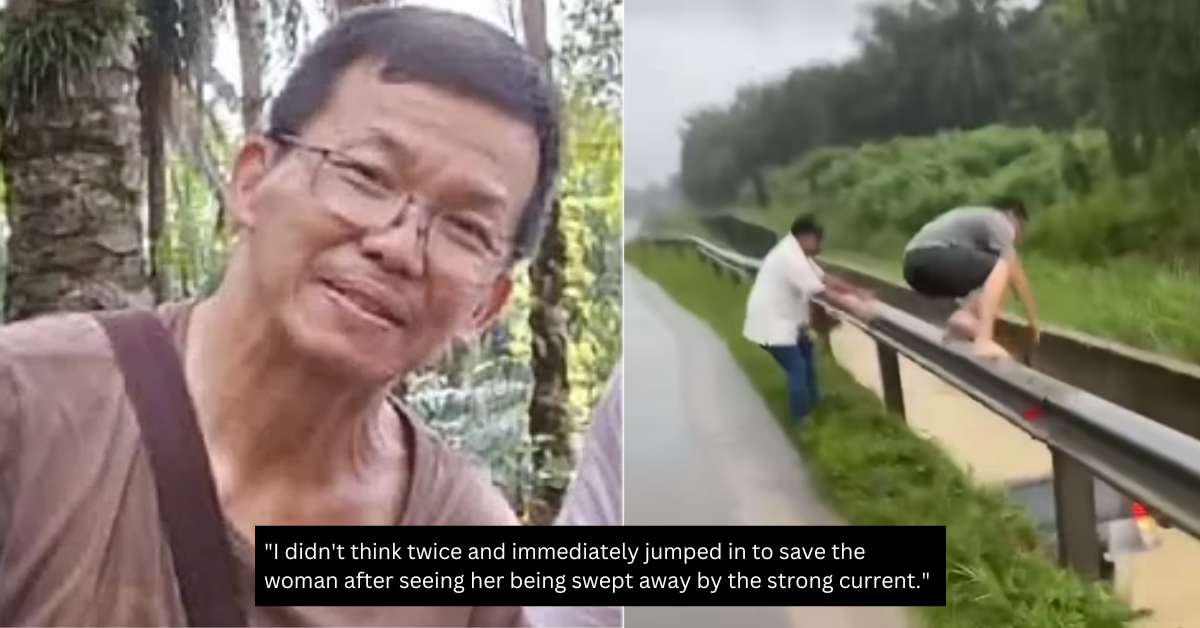 50-Year-Old Man Jumps Into Rushing Floodwaters To Rescue Woman Clinging ...