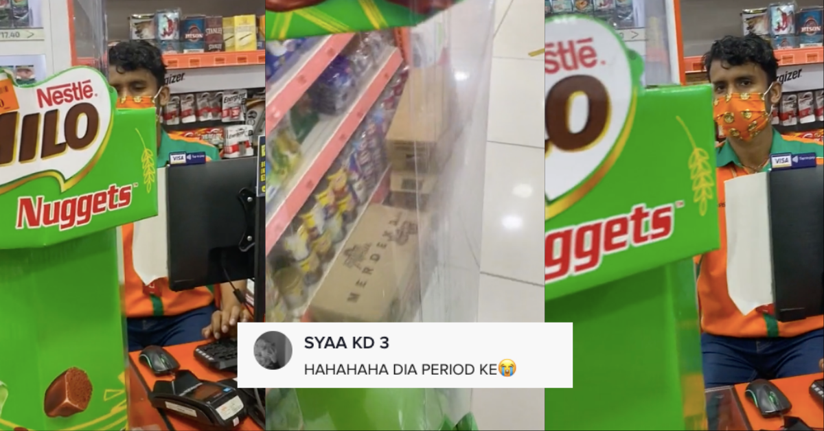 “Muka Masam” – Usik Cashier Sedang Bekerja, Reaksi Muka Marahnya Pula ...