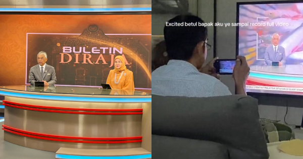 [VIDEO] Bapa Excited Tengok Agong Baca Berita, Sampai Sanggup Rakam ...