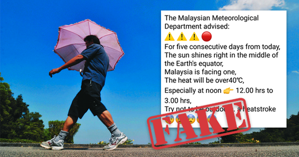 Viral WhatsApp Message Claiming That Hot Weather Will Exceed 40°C Is ...