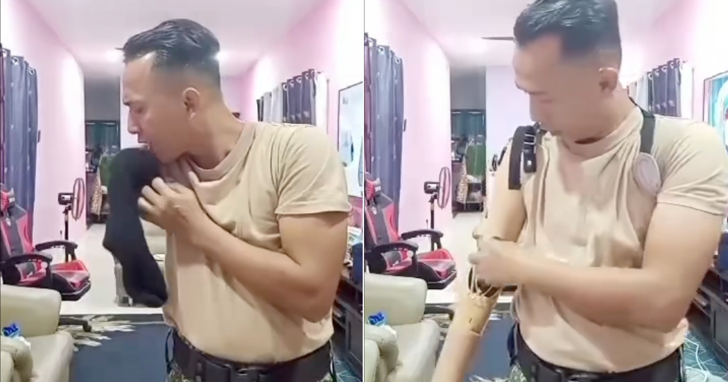 [VIDEO] Inspiring One-Arm M’sian Soldier Goes Viral For Showing How He ...