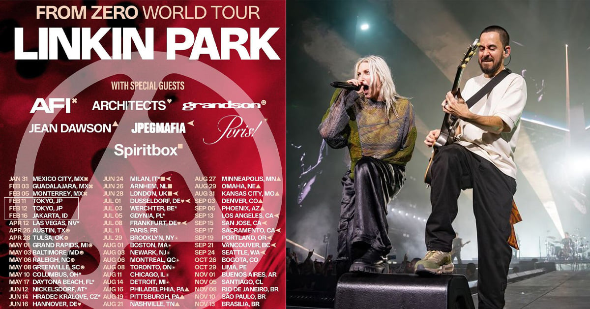 Linkin Park Adds New Stops For February 2025 Tour, Including Jakarta ...