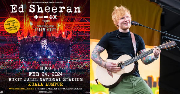 Ed Sheeran Kembali Ke Malaysia, Bakal Adakan Konsert '+ – = ÷ x Tour ...