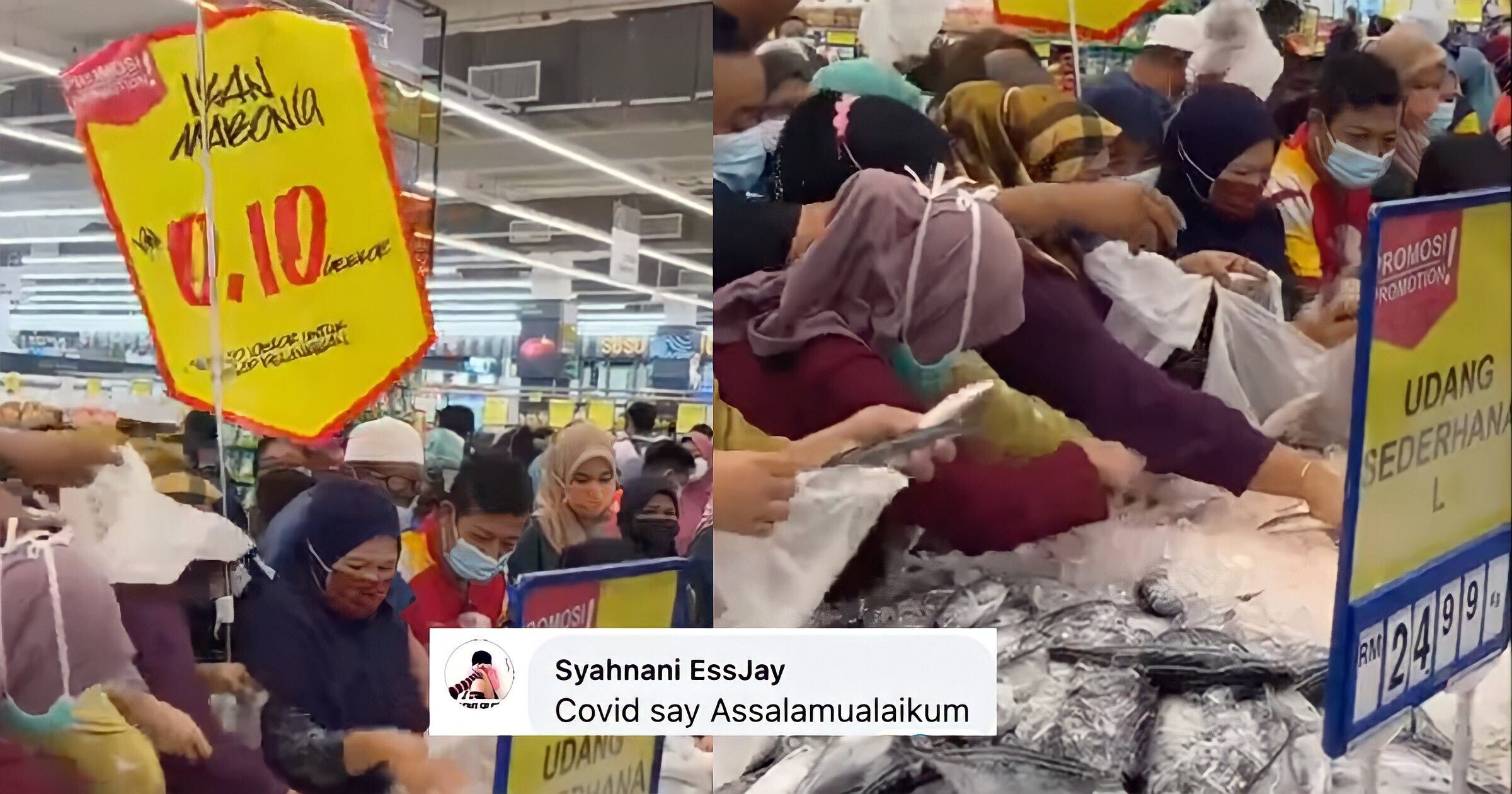 Berebut Nak Beli Ikan Mabong 10sen, Video Orang Ramai Langgar SOP Ini ...