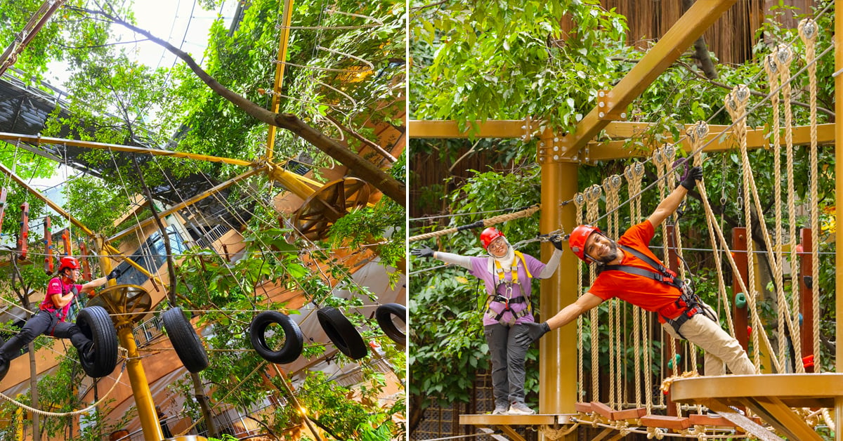 1 Utama Just Opened A New Treetop Adventure Park For Kids & Adults Who ...