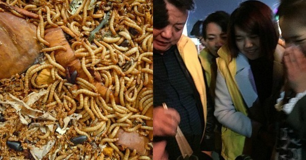 [PHOTOS] This Sales Team Had To Eat Worms In Public For Failing To Hit ...