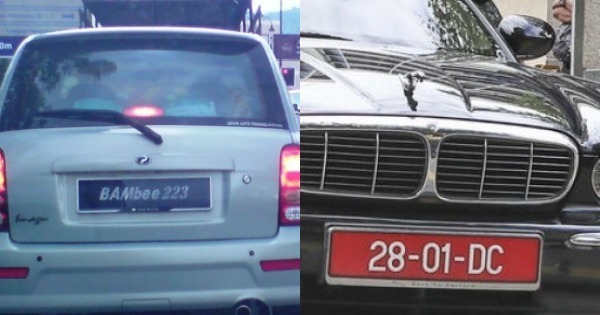 11 Exclusive Number Plates That Are Specially Reserved Or Bought By ...
