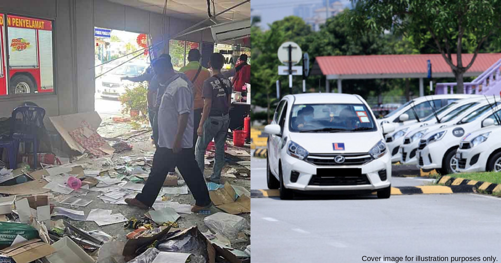26-Year-Old M’sian Crashes Test Car Into Driving School Building During ...
