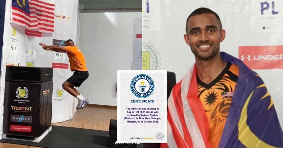 Malaysian Pro Athlete Breaks His 2nd World Record With Highest Seated ...