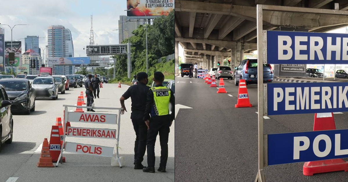 Police Set Up 24-HR Roadblocks At Strategic Locations Across Malaysia