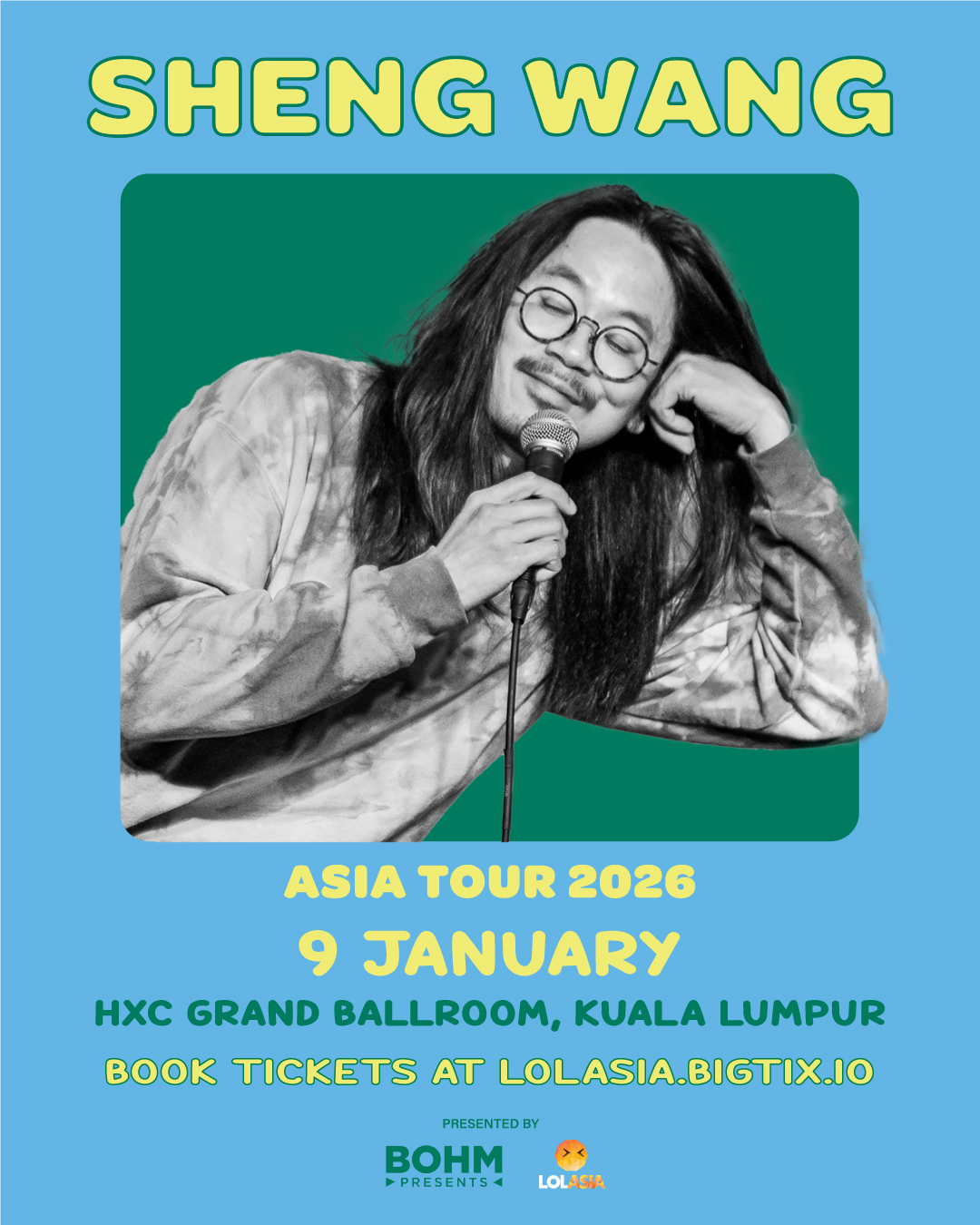 US Standup Comedian Sheng Wang Is Coming To KL For The First Time In 2026