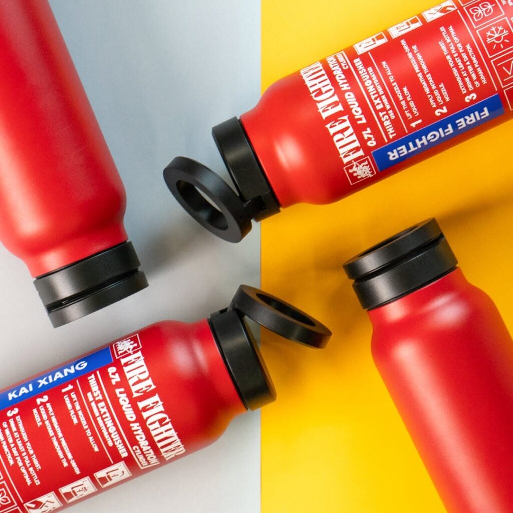 Malaysian Company Releases Water Bottle That Looks Like A Fire Extinguisher