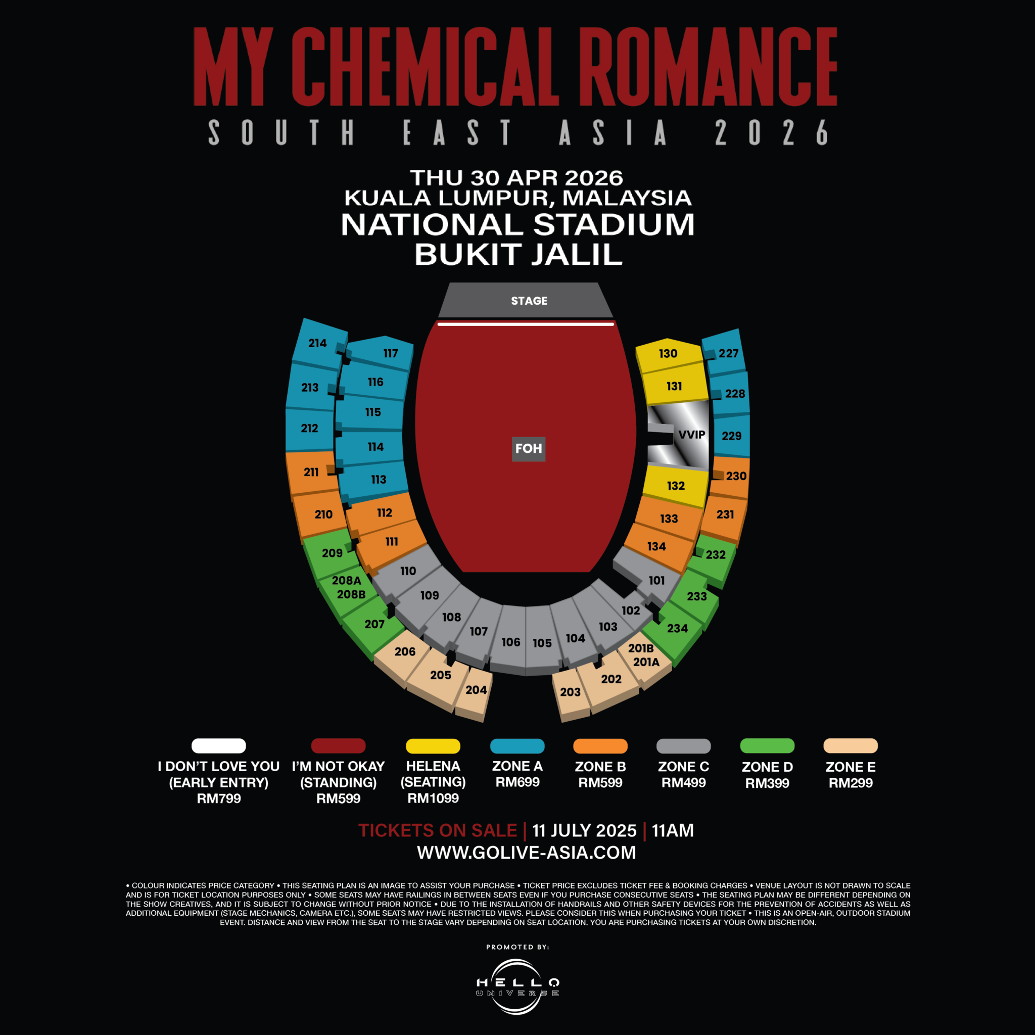 My Chemical Romance Is Coming To KL. Here Are All The Ticket Details